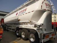 China Cement Tanker Semi Trailer 3 Axles 60 Ton Transport Powder Bulker Tank Truck Semi-Trailer for sale