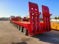 China Customers Optional Semi-Trailer Heavy Duty Flatbed Semi Trailer with 7 8 9 Axles for sale