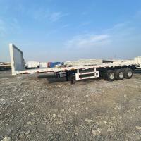 China 60Ton Container Flatbed Semi Trailer High Speed For Transportation work for sale