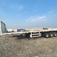 China 60Ton Container Flatbed Semi Trailer High Speed For Transportation work for sale