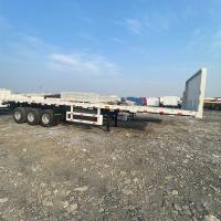 China 60Ton Container Flatbed Semi Trailer High Speed For Transportation work for sale