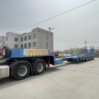 China Customized 16500*2550*3580mm Flatbed Semi Trailer for Heavy-Duty Transportation for sale