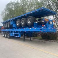 China 20Ft Flatbed Semi Trailer For Container Transport With Max Payload 40T for sale