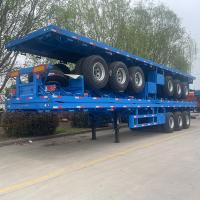 China 20Ft Flatbed Semi Trailer For Container Transport With Max Payload 40T for sale