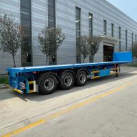 China 20Ft Flatbed Semi Trailer For Container Transport With Max Payload 40T for sale
