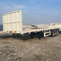 China 20Ft Flatbed Semi Trailer For Container Transport With Max Payload 40T for sale