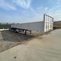 China 20ft 40ft Container FlatBed Towing Cargo Trailer Superlink Side Wall Semi Trailer for sale