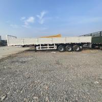 China 20ft 40ft Container FlatBed Towing Cargo Trailer Superlink Side Wall Semi Trailer for sale