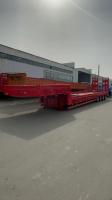 China 13T 14T 16T 18T Axle Multi-axle Flatbed Low Bed Trailer for Heavy Machinery Transport for sale