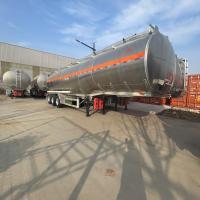 China 40cbm Aluminum Alloy Fuel Oil Diesel Tank Semi Trailer 3 Axles with Customized Design for sale