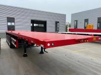 China 20ft 40ft Tri Four Axle 13.5 Meter Flatbed Container Semi-Trailer for Africa Country for sale