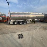 China 40cbm Aluminum Alloy Fuel Oil Diesel Tank Semi Trailer 3 Axles with Customized Design for sale