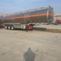 China 40cbm Aluminum Alloy Fuel Oil Diesel Tank Semi Trailer 3 Axles with Customized Design for sale