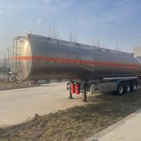 China 40cbm Aluminum Alloy Fuel Oil Diesel Tank Semi Trailer 3 Axles with Customized Design for sale