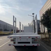China Standard 28Ton Landing Gear Log Low Bed Semi Trailer For Wood Timber Lumber Forest Load Transport for sale