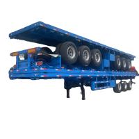 China Customizable 50-60 Ton FlatBed Semi-Trailer with Strong Steel Material in Africa for sale