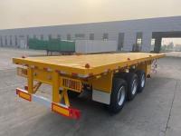 China Customizable 50-60 Ton FlatBed Semi-Trailer with Strong Steel Material in Africa for sale