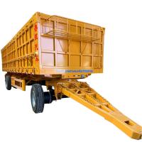 China Customers Optional 2 Axles 20ft 20 Tons Drawbar Cargo Fence Semi Trailer Made of Steel for sale