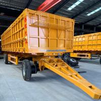 China Customers Optional 2 Axles 20ft 20 Tons Drawbar Cargo Fence Semi Trailer Made of Steel for sale