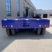 China Truck Trailer 3 Axle 40FT 50T 60T Gooseneck Lowboy Low Bed Semi Trailer Dimensions for sale