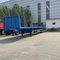 China Steel Flatbed Semi Truck Trailers for Shipping 20ft 40ft 50ft 53ft in 15 Workdays for sale
