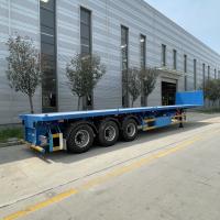 China Steel Flatbed Semi Truck Trailers for Shipping 20ft 40ft 50ft 53ft in 15 Workdays for sale
