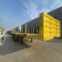 China Steel Flatbed Semi Truck Trailers for Shipping 20ft 40ft 50ft 53ft in 15 Workdays for sale