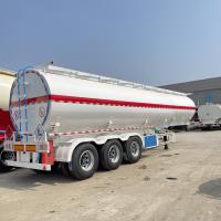 China Truck Trailer 40cbm Aluminum Alloy Fuel Oil Diesel Tank Semi Trailer with Customized for sale