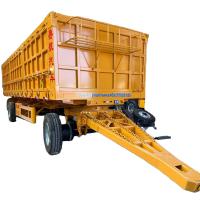 China Customers Optional Semi-Trailer 50 Ton Dump Truck with Dark Blue Color and Hydraulic Rod for sale