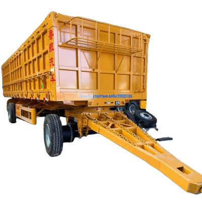China Customers Optional Semi-Trailer 50 Ton Dump Truck with Dark Blue Color and Hydraulic Rod for sale