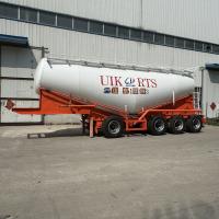 China 4 Axle V Shape W Shape Bulker Flour Tanker Capacity Bulk Cement Tank Truck Powder Semitrailer for sale
