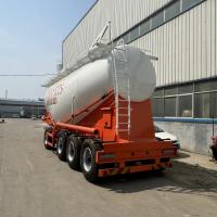 China 4 Axle V Shape W Shape Bulker Flour Tanker Capacity Bulk Cement Tank Truck Powder Semitrailer for sale