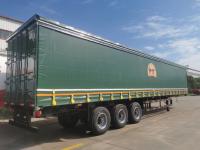 China 15-Day Production Time 3-Axle 60-Ton Truck Trailer with PVC Side Curtain Semi-Trailer for sale