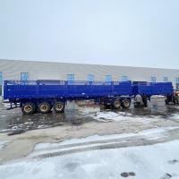 China High Side Wall Fence Detachable Drawbar Trailer Steel and Mechanical/Air Suspension for sale