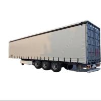 China Dump Semi-Trailer with Air Suspension and Steel Curtain of Multi-Purpose Truck Cargo for sale