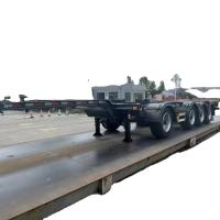 China Mechanical/Air Suspension Container Skeleton Chassis with 12 Wheel and 13T-18T Axle for sale