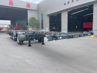China Mechanical/Air Suspension Container Skeleton Chassis with 12 Wheel and 13T-18T Axle for sale