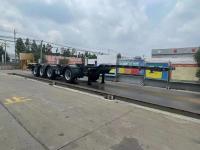 China Mechanical/Air Suspension Container Skeleton Chassis with 12 Wheel and 13T-18T Axle for sale