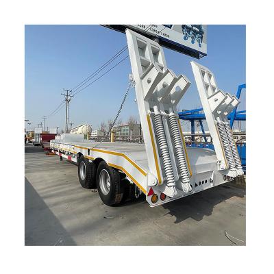 China 23220*3600*2750mm Low Flatbed Transport Semi-Trailer Truck with Hydraulic Cylinder for sale