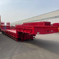 China 15 Workdays Production Time Low Flatbed Transport Semi-Trailer Truck with Air Suspension for sale