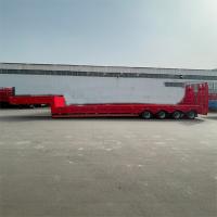 China 15 Workdays Production Time Low Flatbed Transport Semi-Trailer Truck with Air Suspension for sale