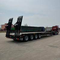 China 15 Workdays Production Time Low Flatbed Transport Semi-Trailer Truck with Air Suspension for sale