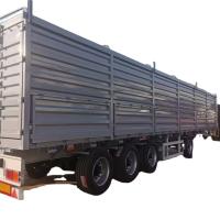 China Semi-Trailer 4 Axles Side Wall Cargo Truck Trailers with 13T 14T 16T 18T Axle for sale