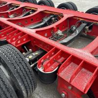 China Retractable Flatbed Trailer for Wind Turbine Blade and Power Equipment Transport for sale