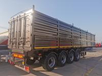 China Semi-Trailer 4 Axles Side Wall Cargo Truck Trailers with 13T 14T 16T 18T Axle for sale