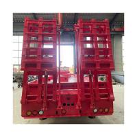 China 13T 14T 16T 18T Axle Flatbed Trailer for Heavy-Duty Engineering Machinery Transport for sale