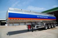 China 45Cbm Crude Oil Fuel Tank Semi Trailer Customized 3 Axles with Steel Construction for sale