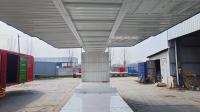 China Steel Tri Axle Hydraulic Wing Opening Box Van Semi Truck Trailer Bulk Goods Transport for sale