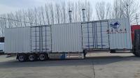China Steel Curtain Side Dry Truck Semi Trailer with Aluminum Wall and Optional 3 Axles for sale