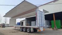 China Steel Curtain Side Dry Truck Semi Trailer with Aluminum Wall and Optional 3 Axles for sale